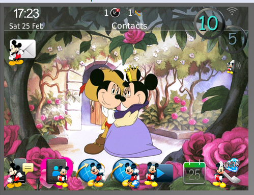 Free Themes ~ Mickey Mouse - Simple Design BB themes