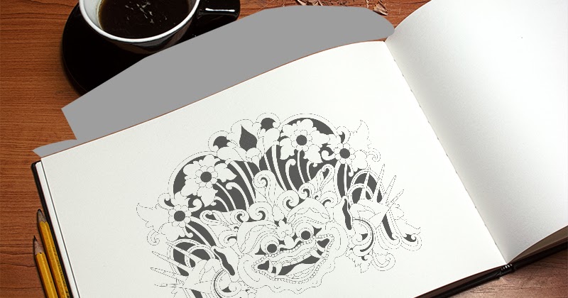 Karang Boma Illustration in Sketch - Ary Tebuana