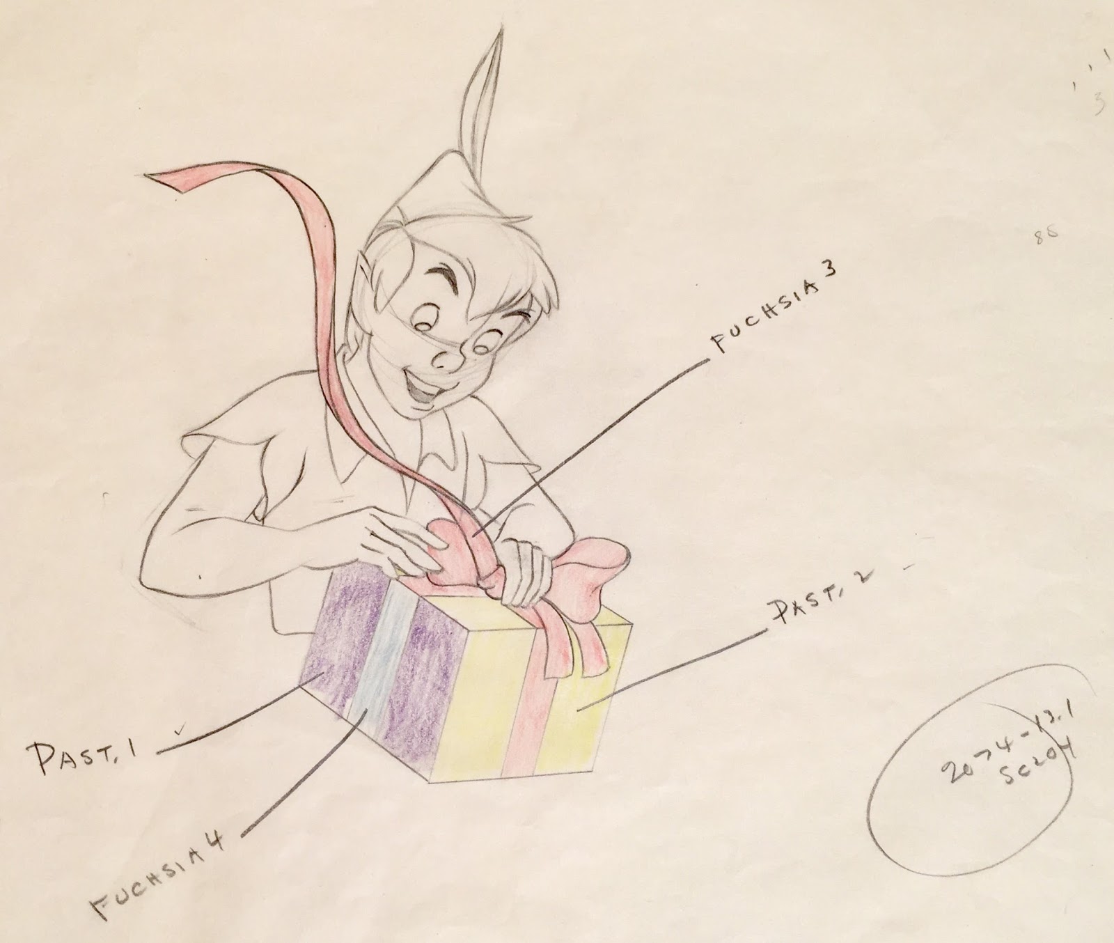 Animation Collection: Original Production Animation Drawing of Peter ...