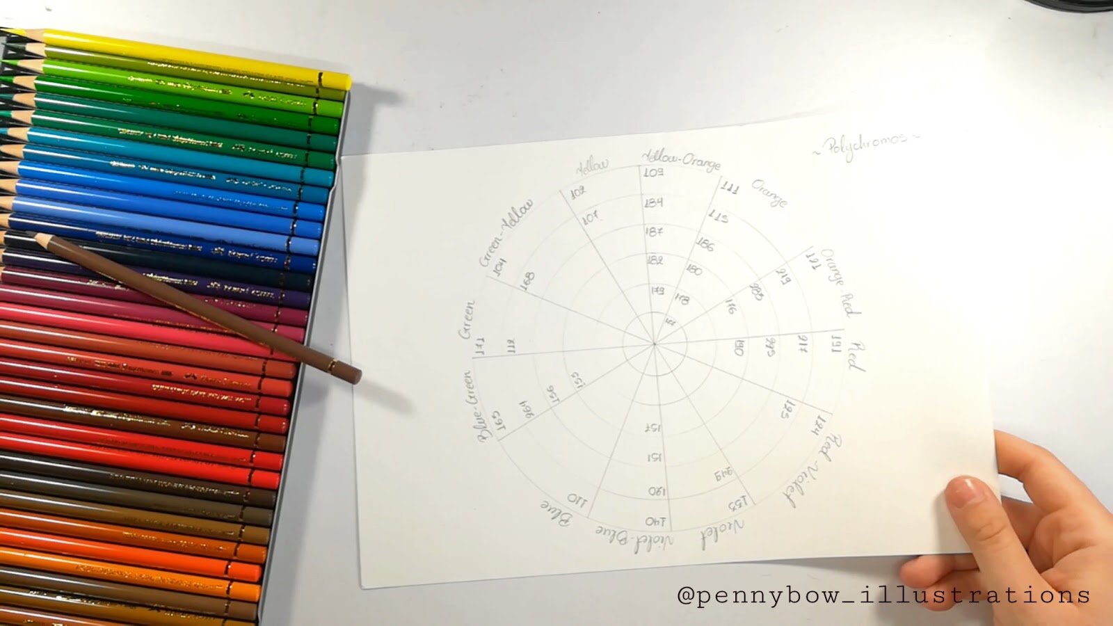 Pennybow_illustrations: Faber-Castell Polychromos Pencils COLOR WHEEL ...