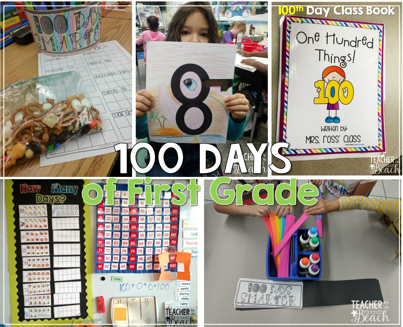 100 Days of 1st Grade - Teacher by the Beach