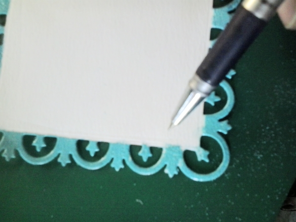 Crafters Corner : EMBOSS RESIST AND EMBOSSED EDGES--A Tutorial