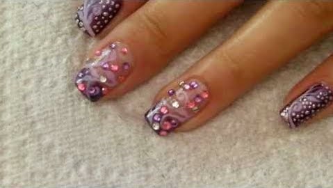 Fotos de uñas con pedreria - Imagui