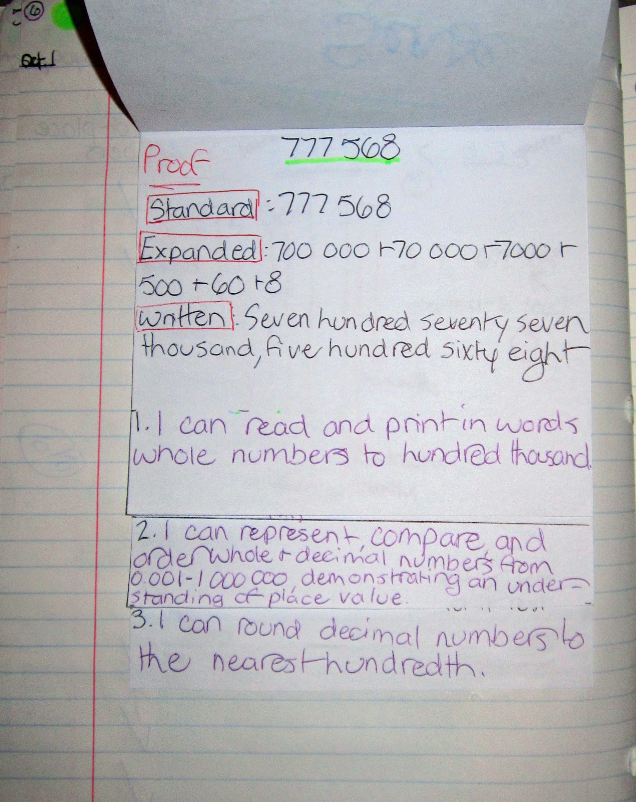 Math Journal Sundays - Place Value and Summary of Learning | RUNDE'S ROOM