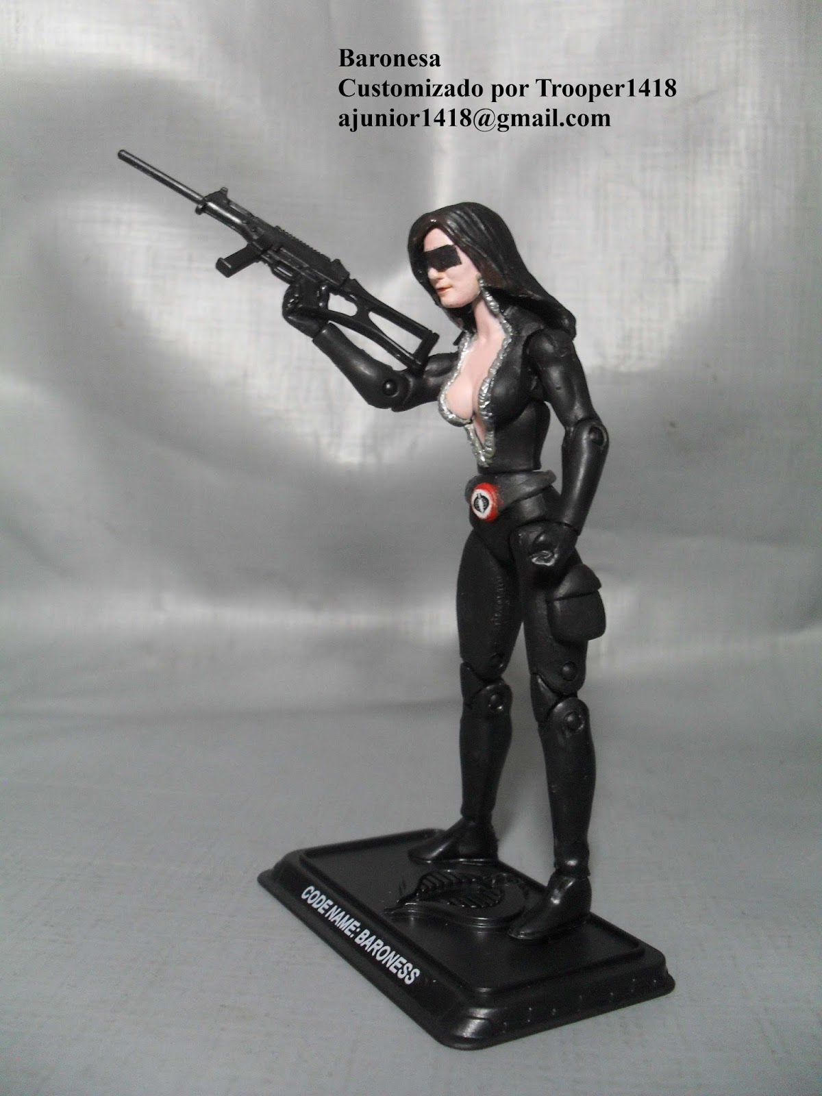Gi Joe Custom Action Figures Sexy Baroness Baronesa Sexy