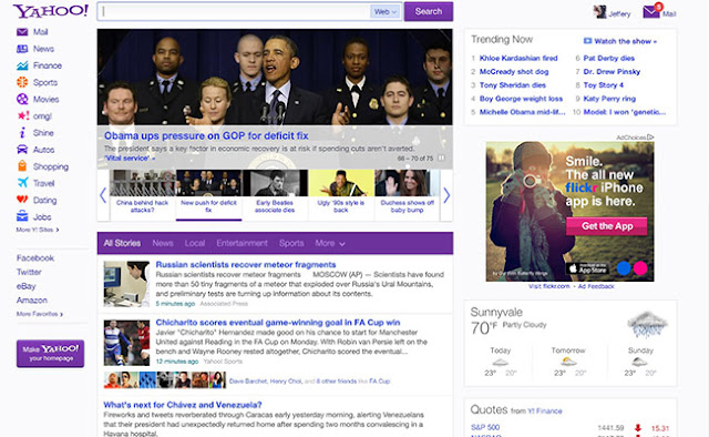 SEO Secrets Exposed : Yahoo Launches New Home Page for a Modern Mobile ...
