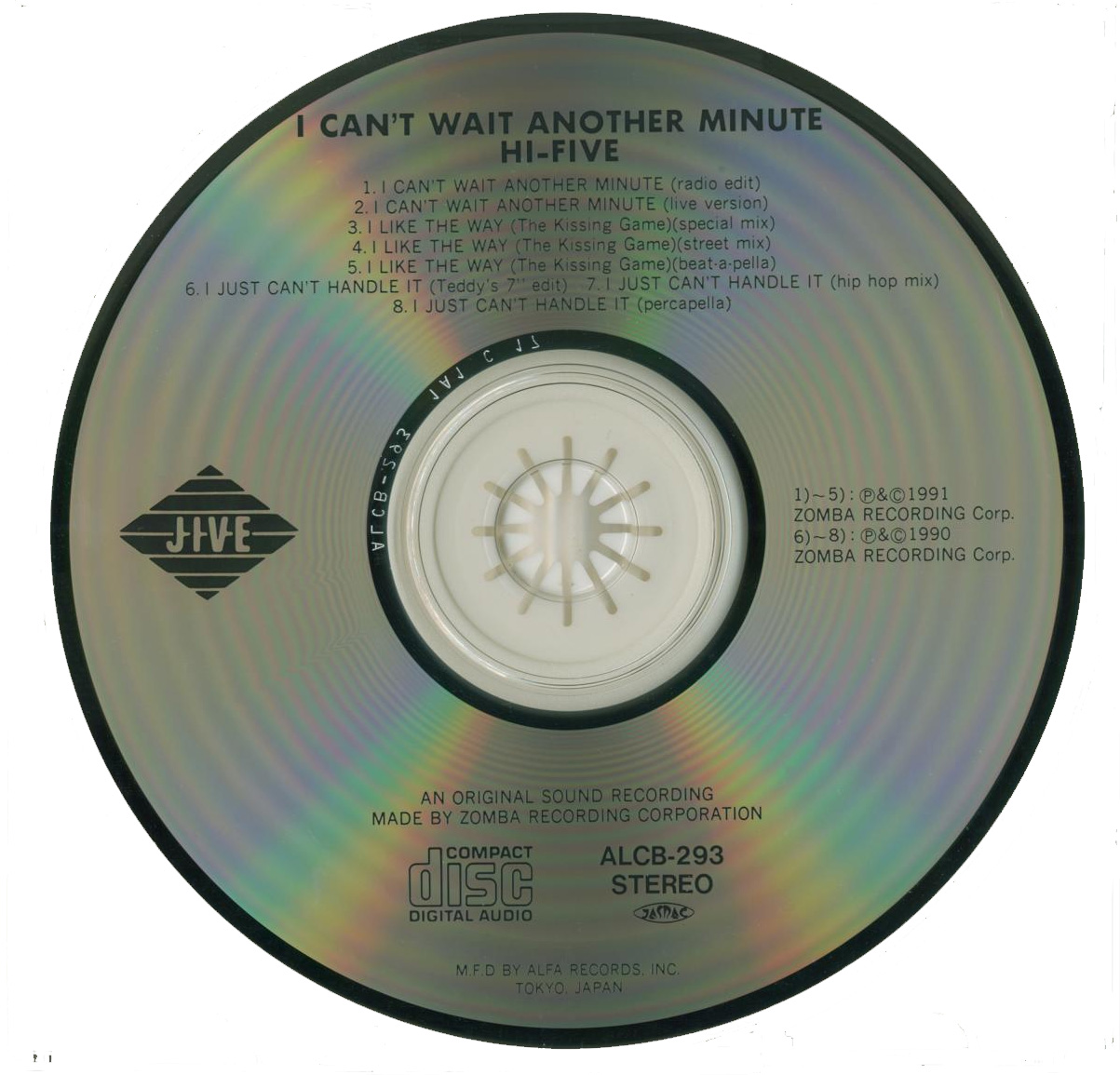 THE CRACK FACTORY: Hi-Five-I_Cant_Wait_Another_Minute-EP-1991-OSC