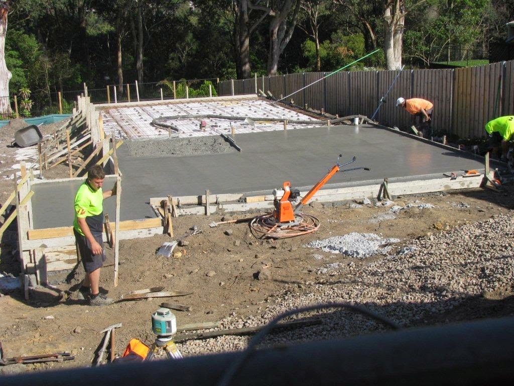 Concrete Slab Work in Progress photos