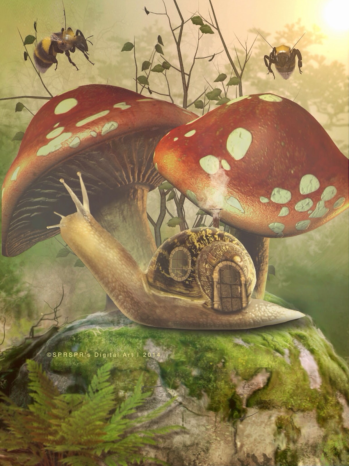 SPRSPR's Digital Art: 54. Fantasy Snail