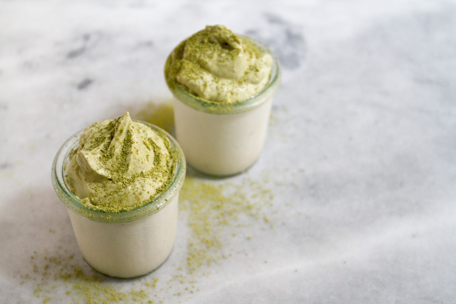 Little Market Kitchen: Coconut & Matcha Panna Cotta
