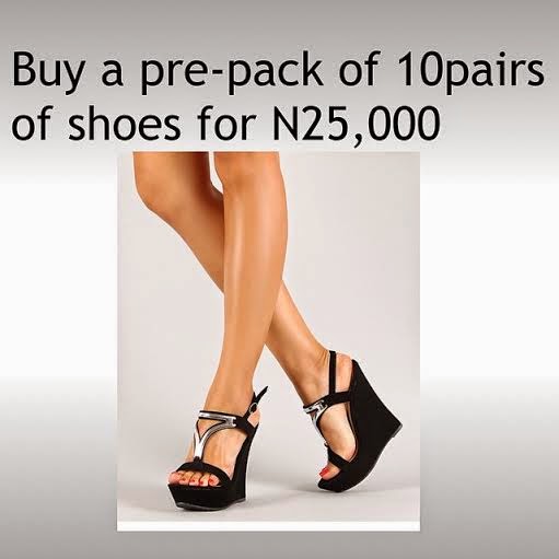 With N25,000 you stock up 10pairs of American shoes