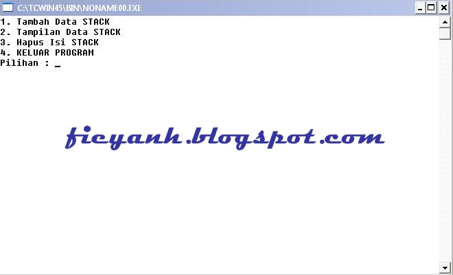 Contoh Program Stack PUSH / POP dengan C++ - NICE BLOG