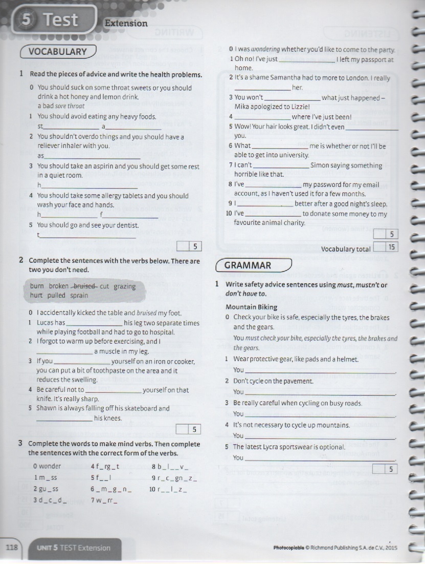 Instituto Juárez 3° Secundaria: Guías de Estudio de Inglés para Examen 901