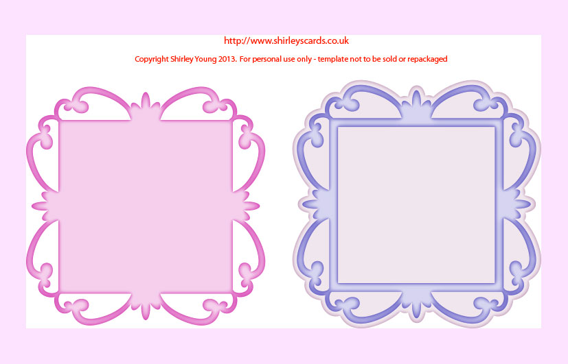 Shirley's Cards: Flourish Frame, Topper & Mat Freebie