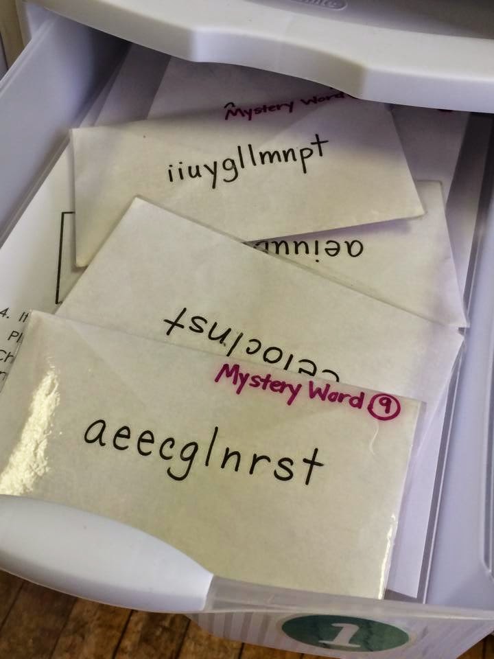 Tips & Tricks Teaching: 2014: Setting up Word Work and Writing Activities