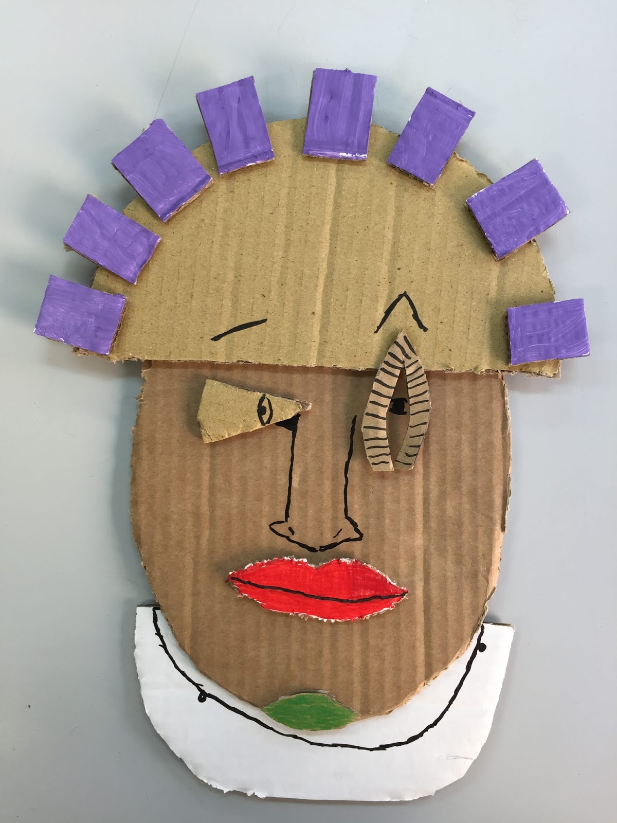 TREBALLS ARTÍSTICS: CUBIST AFRICAN MASK