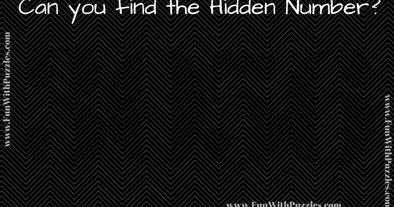 Observation Challenge: Find the Hidden Number Puzzle