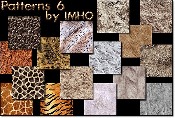 IMHO sims: 26 Patterns Fur TS3 by IMHO