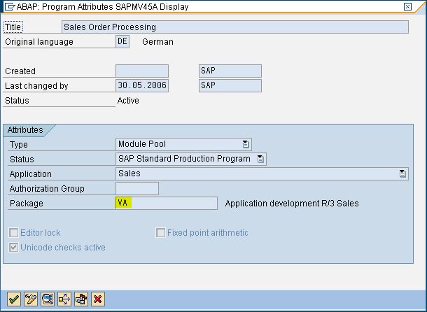 SAP ABAP 4 Tutorial: Function Exit - Sales Order Predefined