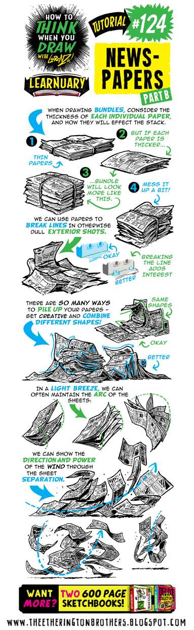 The Etherington Brothers: How to THINK when you draw NEWSPAPERS ...