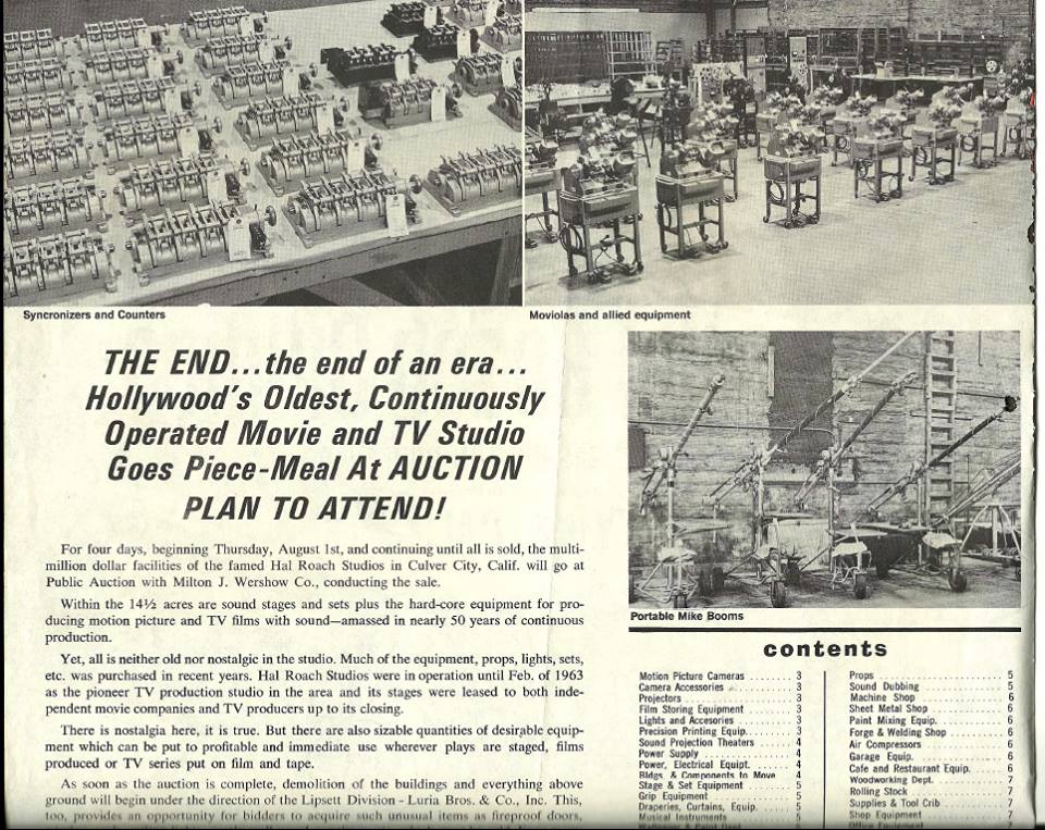 Thelma Todd: The Hal Roach Studios 1963 Auction Circular