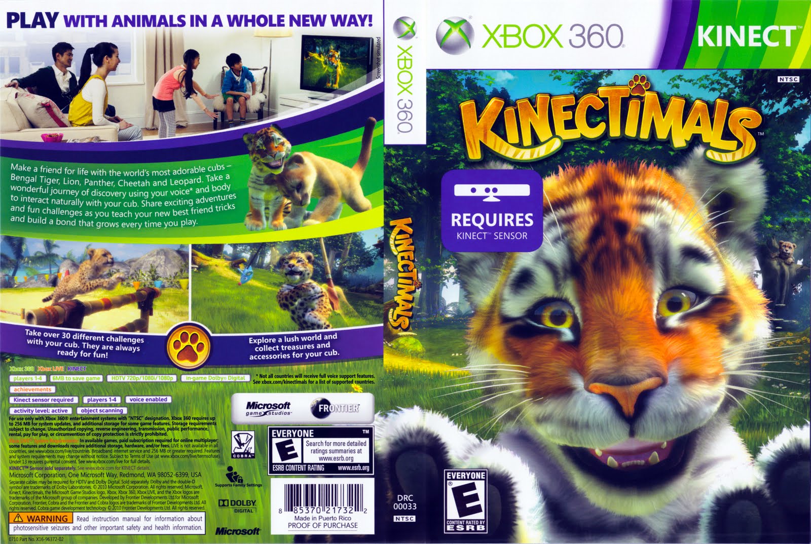 Games Covers: Cover Kinectimals - Xbox 360