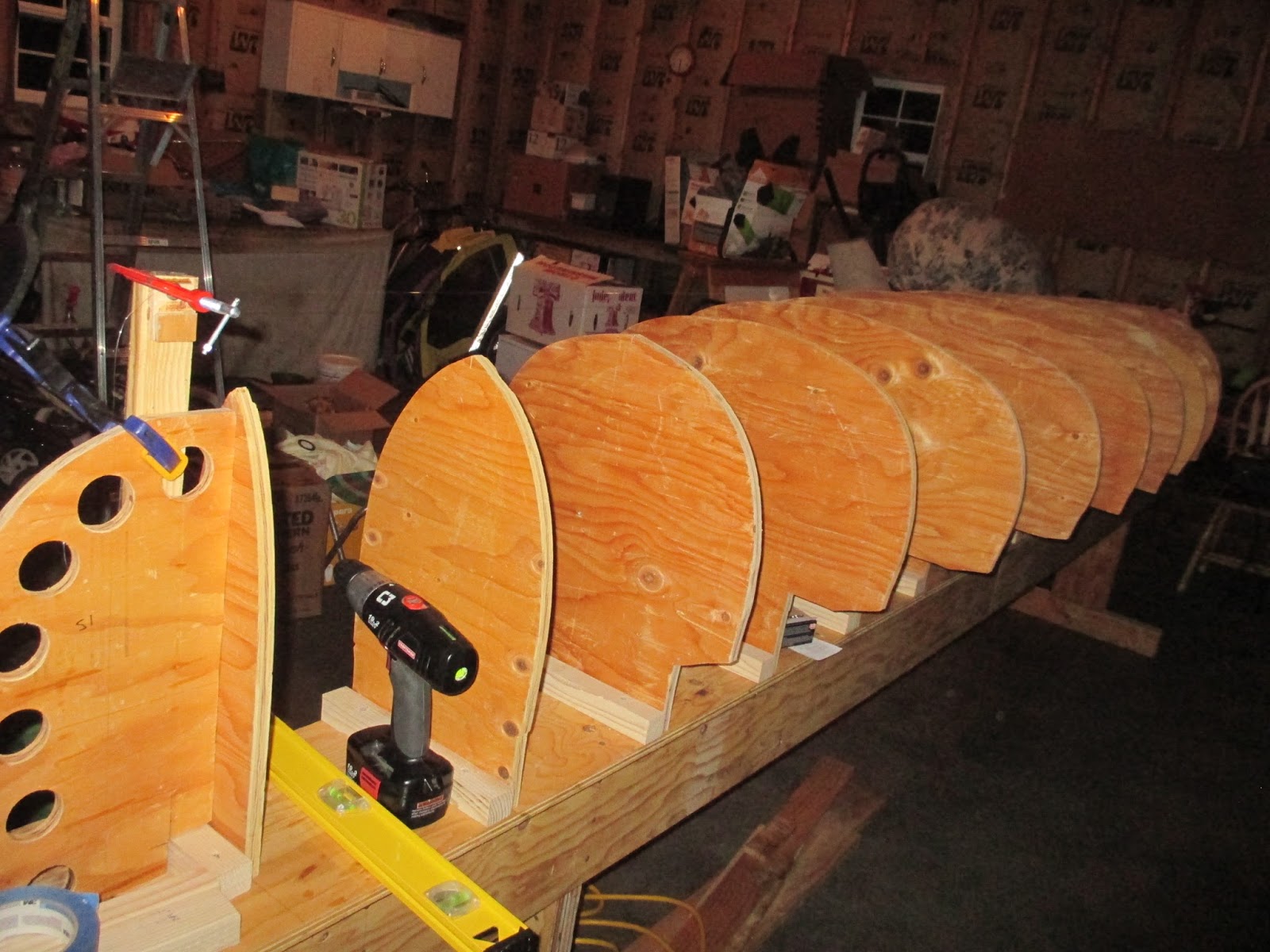 Backyard Excursions: Canoe Building: Setting up the forms