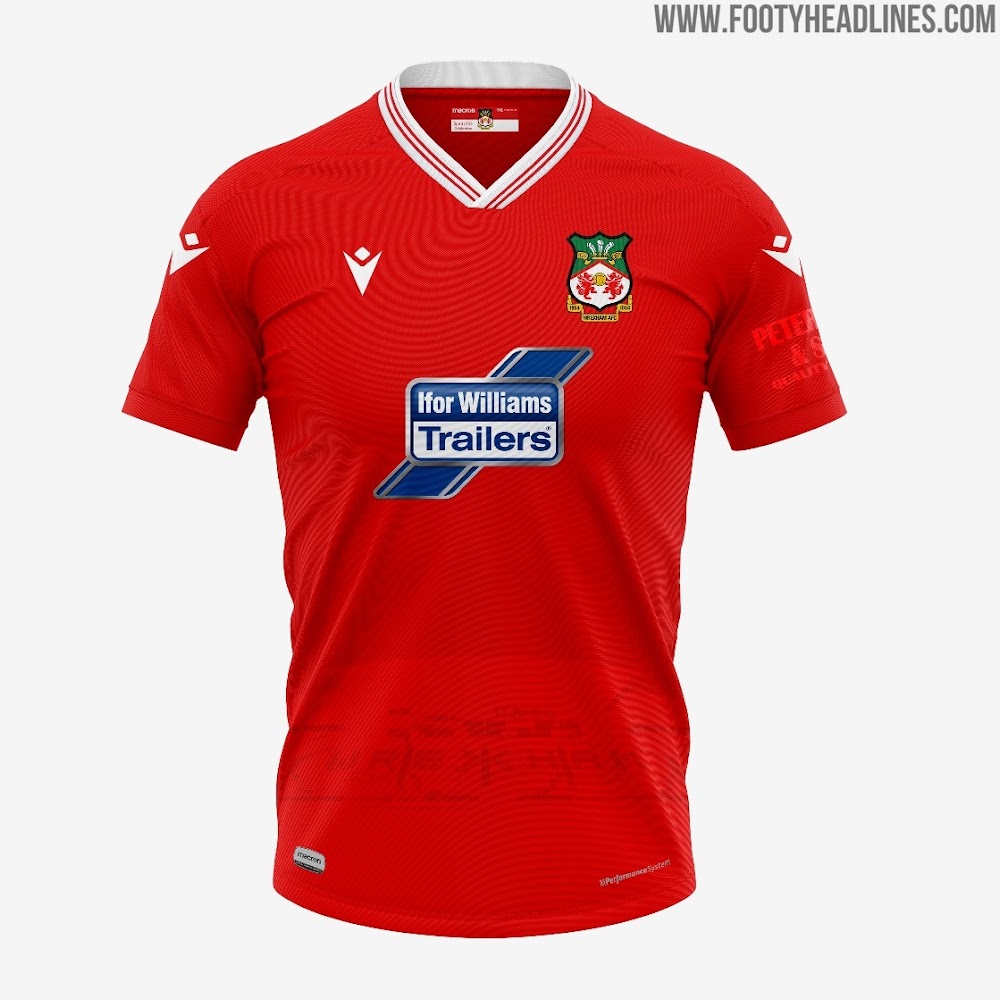 Bespoke Macron Wrexham 20-21 Home & Away Kits Revealed - Footy Headlines