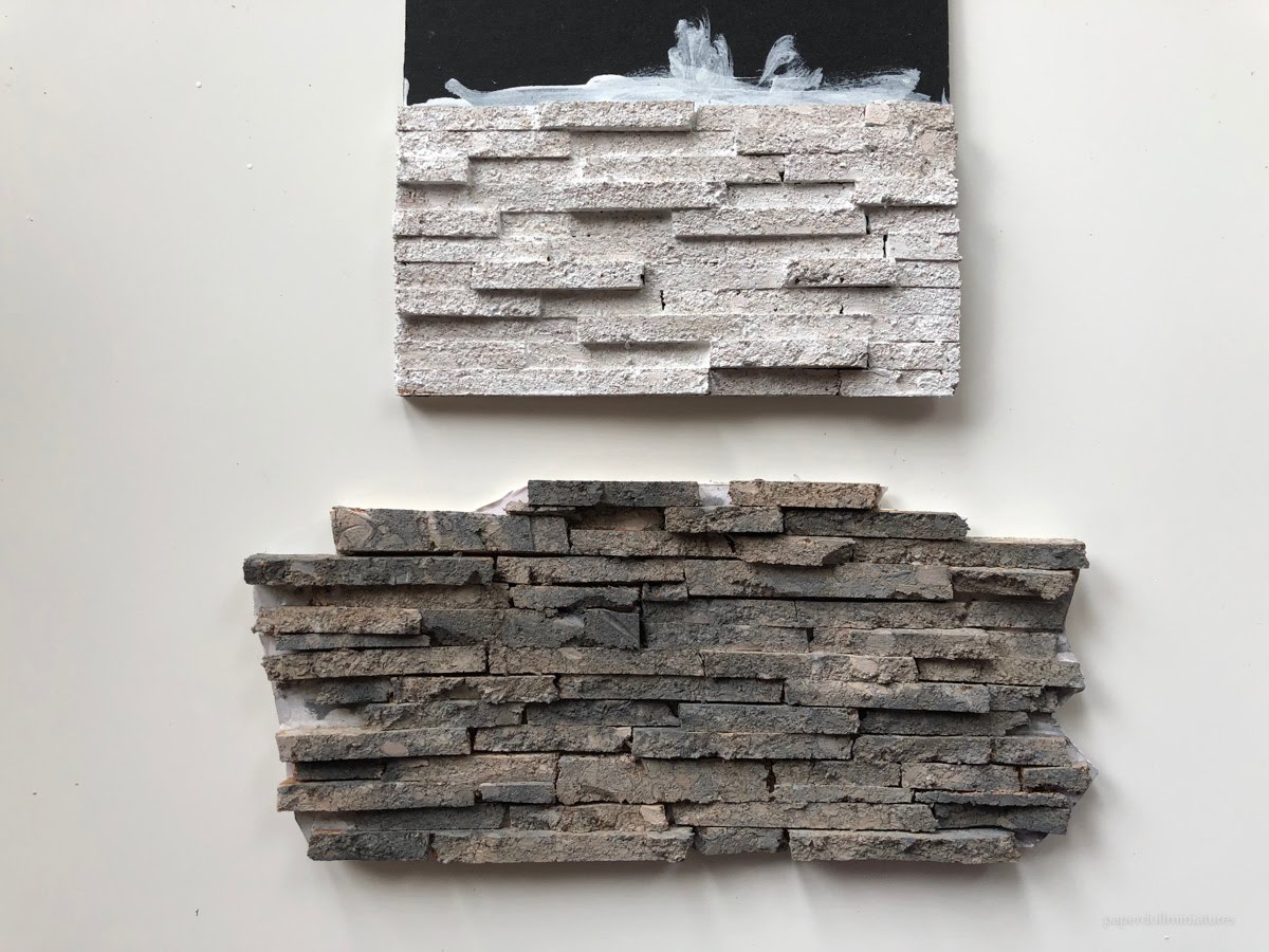 Miniature Faux Stone Veneer Tutorial — Paper Doll Miniatures