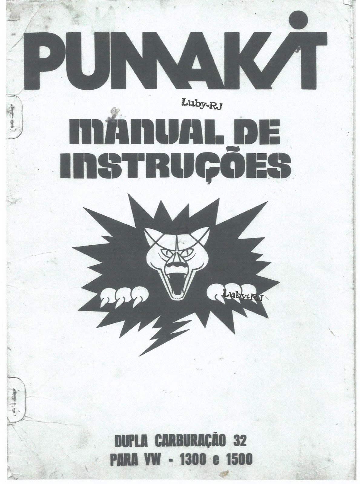 Pumas/Lubisomem 01: PUMA KIT DUPLA CARBURAÇÃO PARA MOTORES 1300 E 1500