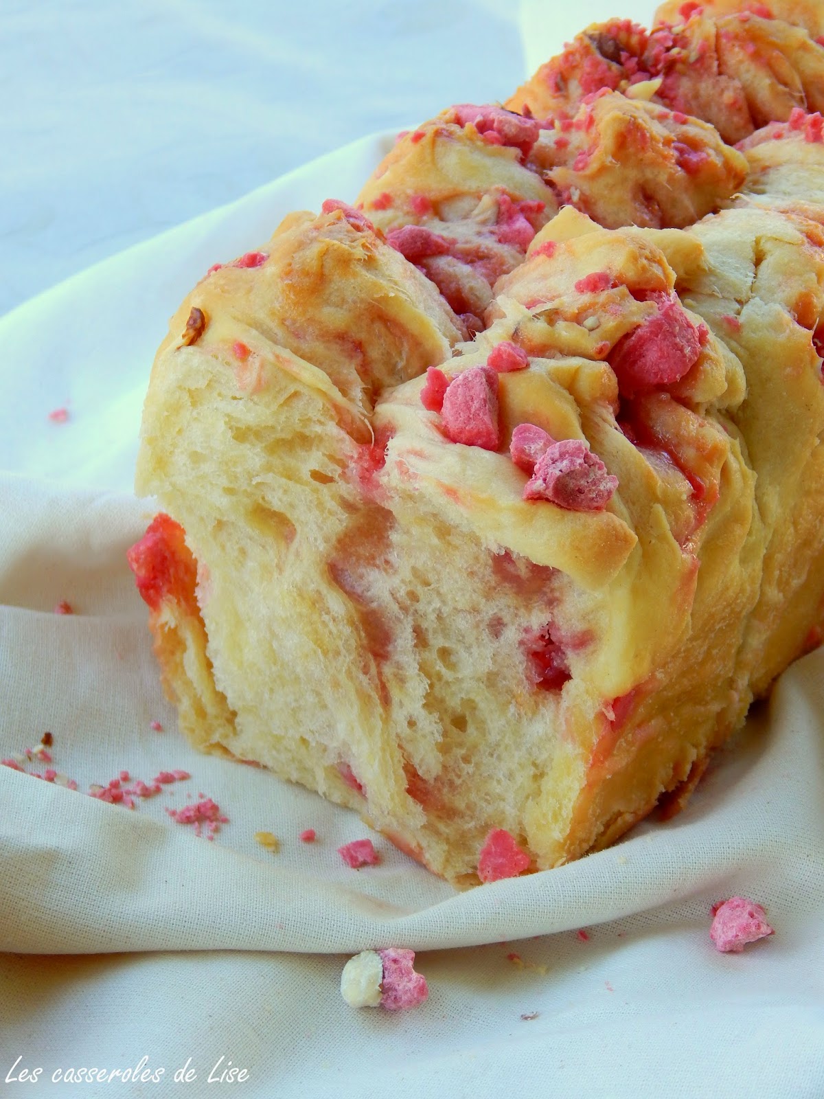 Brioche aux pralines roses - Les Placards de Lise