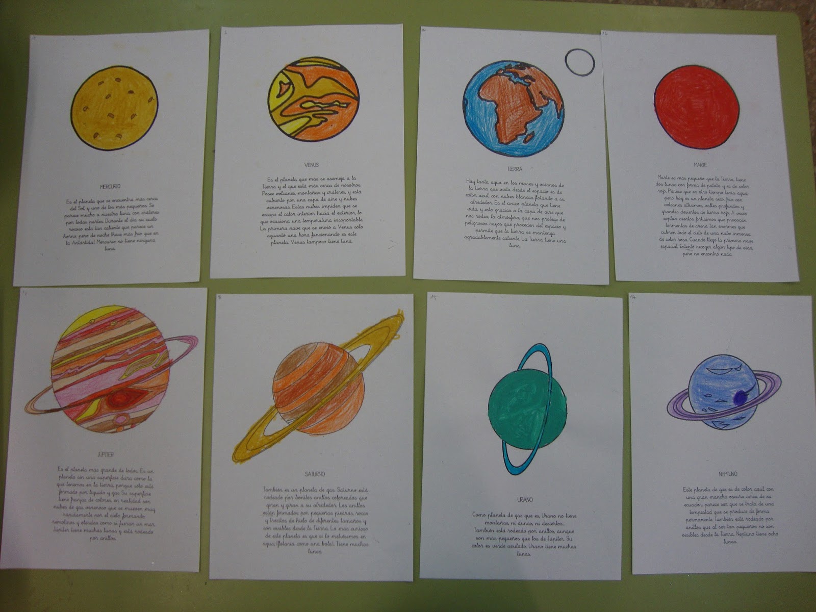 DEBAJO DEL ARCO IRIS: LOS OCHO PLANETAS DEL SISTEMA SOLAR