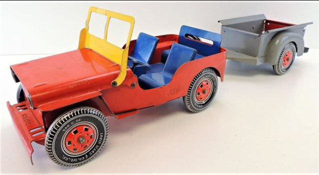 Vintage toy jeep