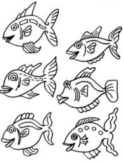 Small Fish Coloring Pages For Kids >> Disney Coloring Pages