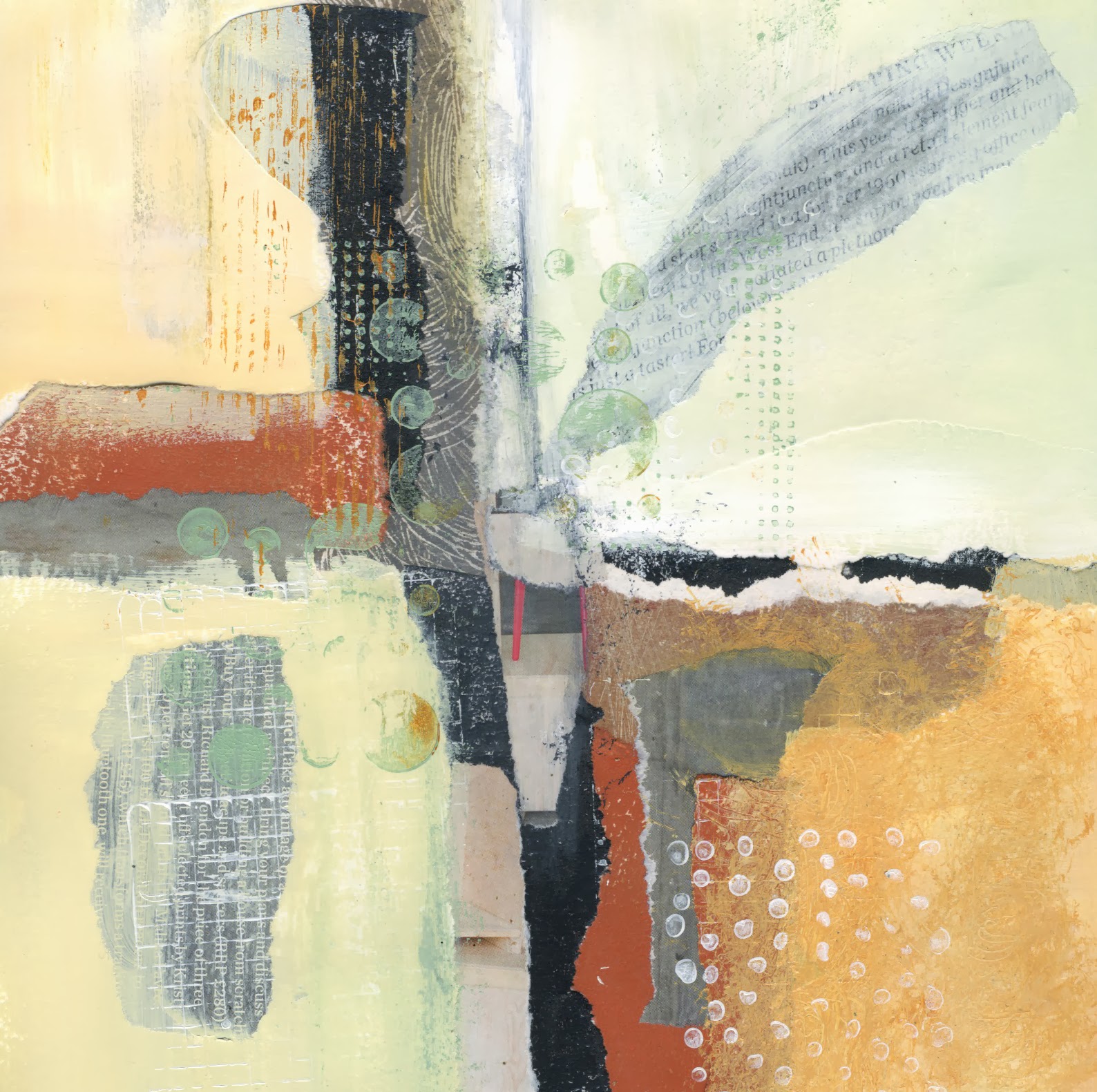 Michèle Brown Artist - The Old Cells Studio: Cruciform composition