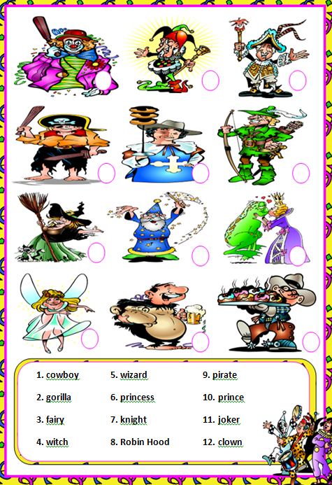 Escuela de Idiomas de Santa Teresa de León: CARNIVAL COSTUMES - PICTIONARY