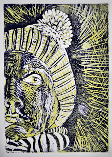 I teach art: How to make a Poly-board Print (Portrait)