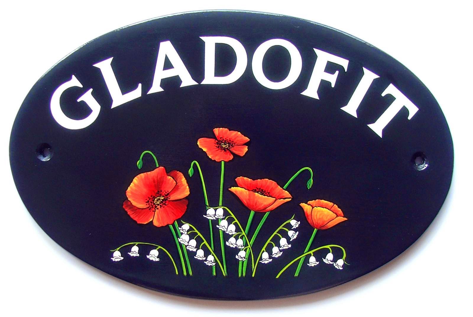 Hand Painted House Signs by Ceramic Art: House Signs, House Plaques and ...