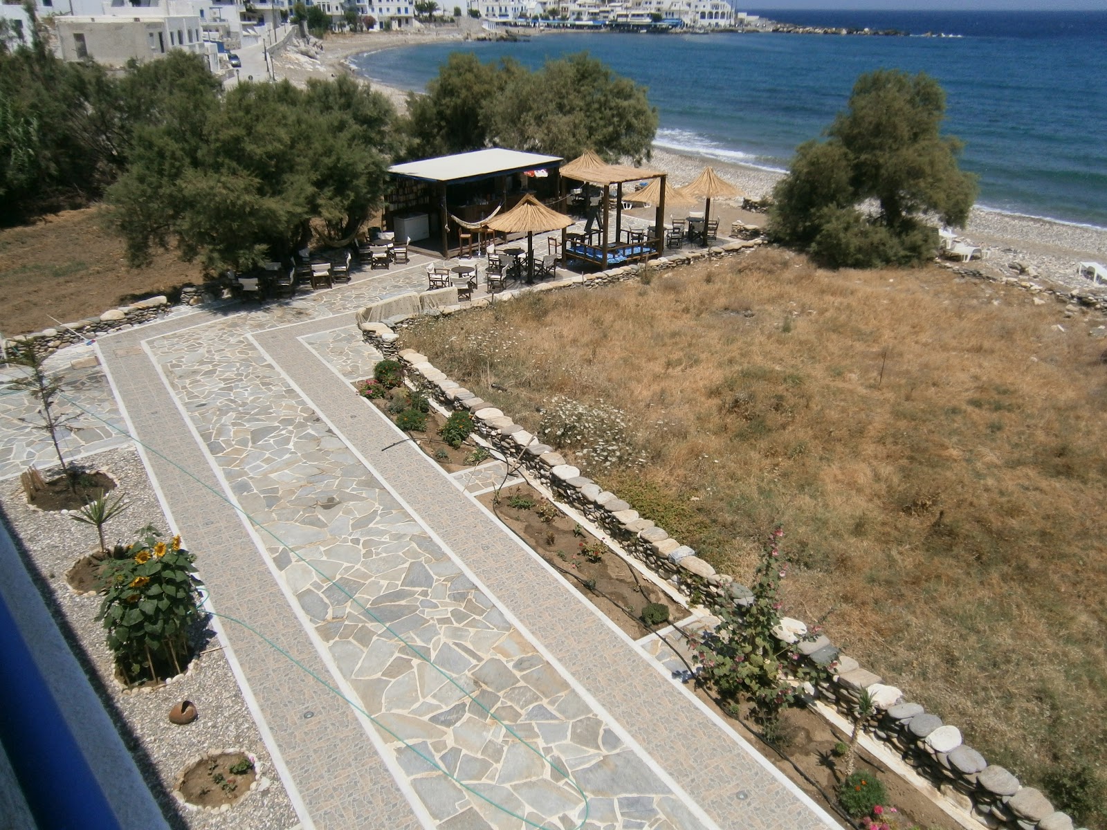 Hotel Kouros: Hotel Kouros Beach Bar and Apollon Village (the view from ...