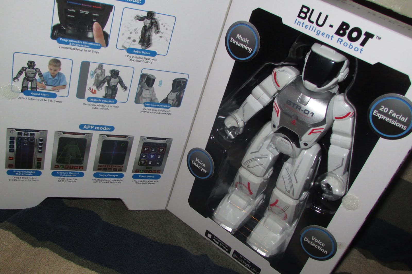 Heck Of A Bunch: Blu-Bot: Intelligent Bluetooth Robot - Review and Giveaway