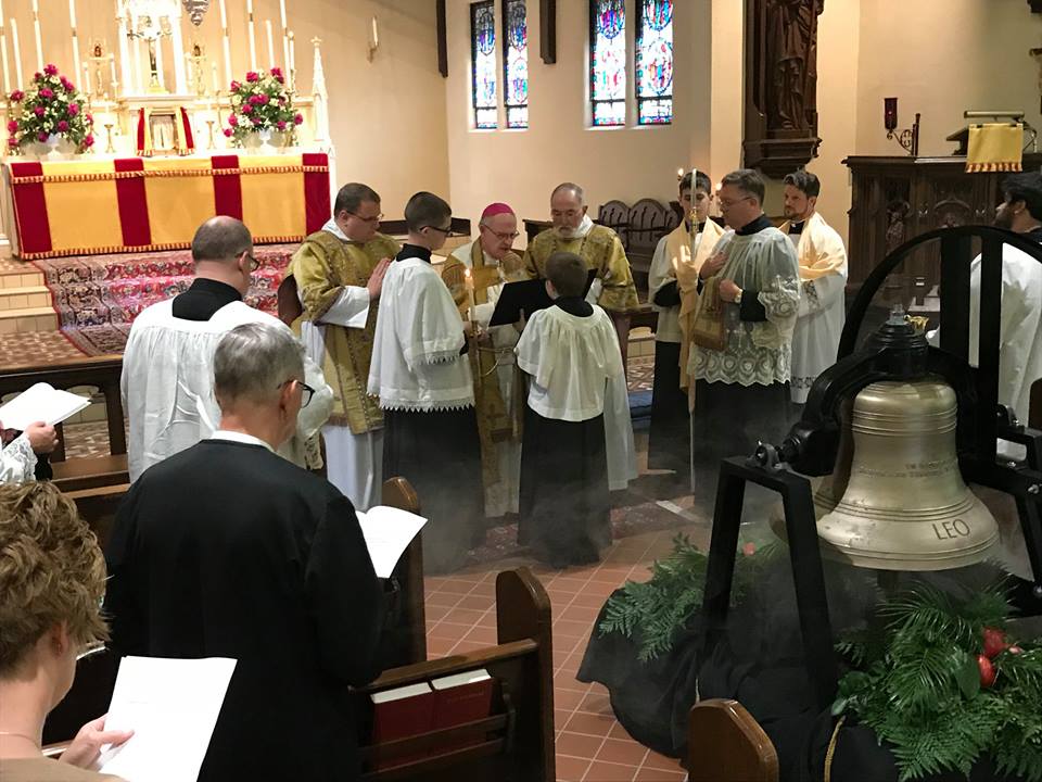 New Liturgical Movement: Traditional Baptism of a Bell Celebrated in Omaha