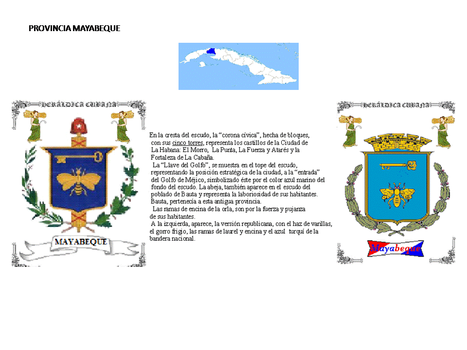LA PALMA REAL: MAS DE 140 ESCUDOS CUBANOS: ESCUDOS MAYABEQUEÑOS