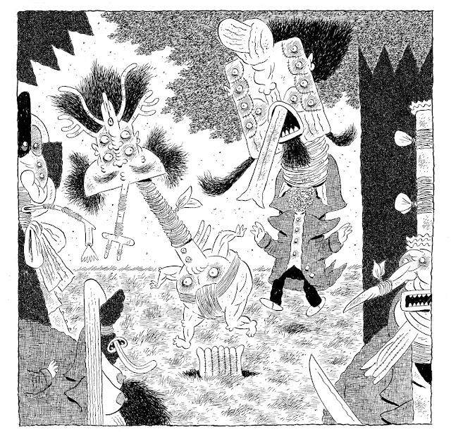 jellybean weirdo with electric snake fang: Chris Wright's Hobo Ink