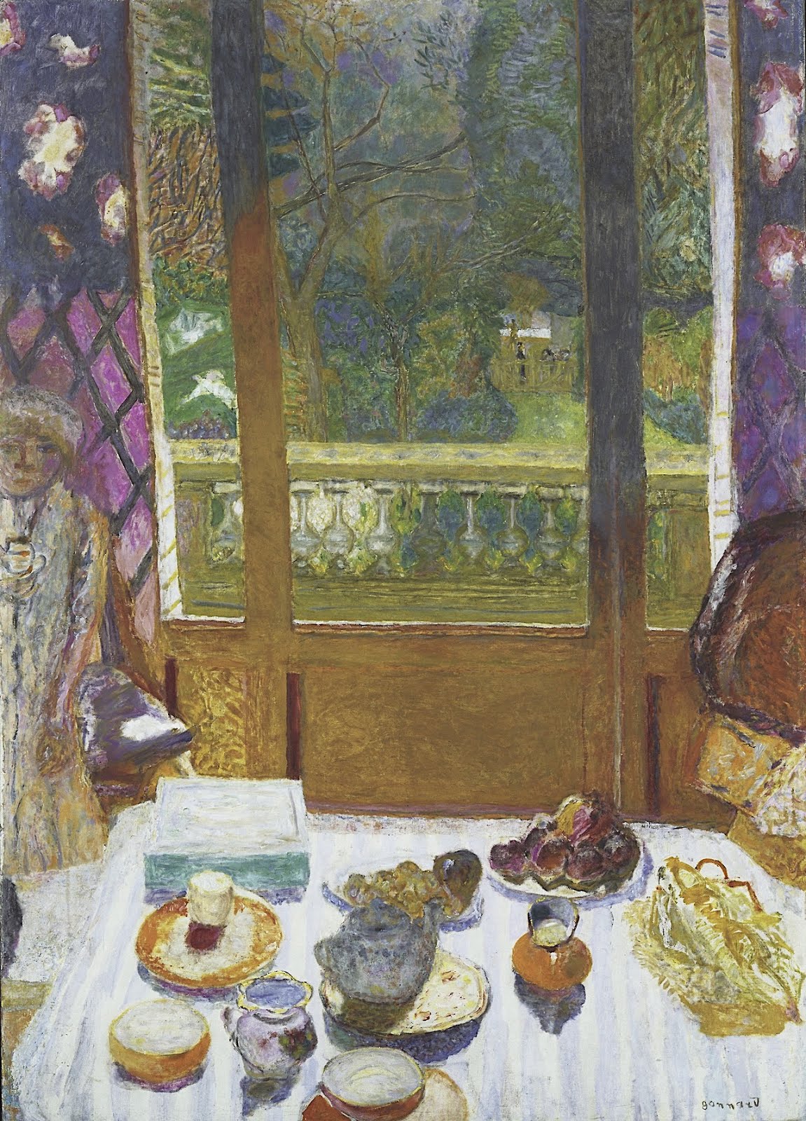 Pierre Bonnard (1867-1947) Salle à manger donnant sur le jardin (La ...