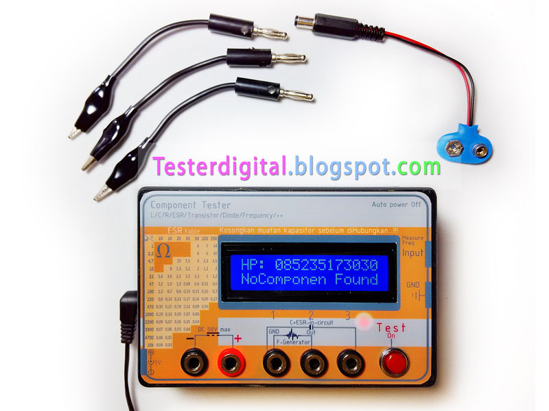 Komponen Tester - ESR meter - Transistor tester - LCR ESR | Tester ...