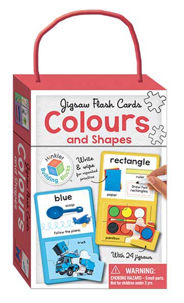 Kids Giggles: Jigsaw Flash Cards COLOURS and SHAPES (wipe clean cards ...