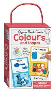 Kids Giggles: Jigsaw Flash Cards COLOURS and SHAPES (wipe clean cards ...