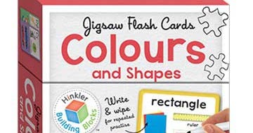 Kids Giggles: Jigsaw Flash Cards COLOURS and SHAPES (wipe clean cards ...