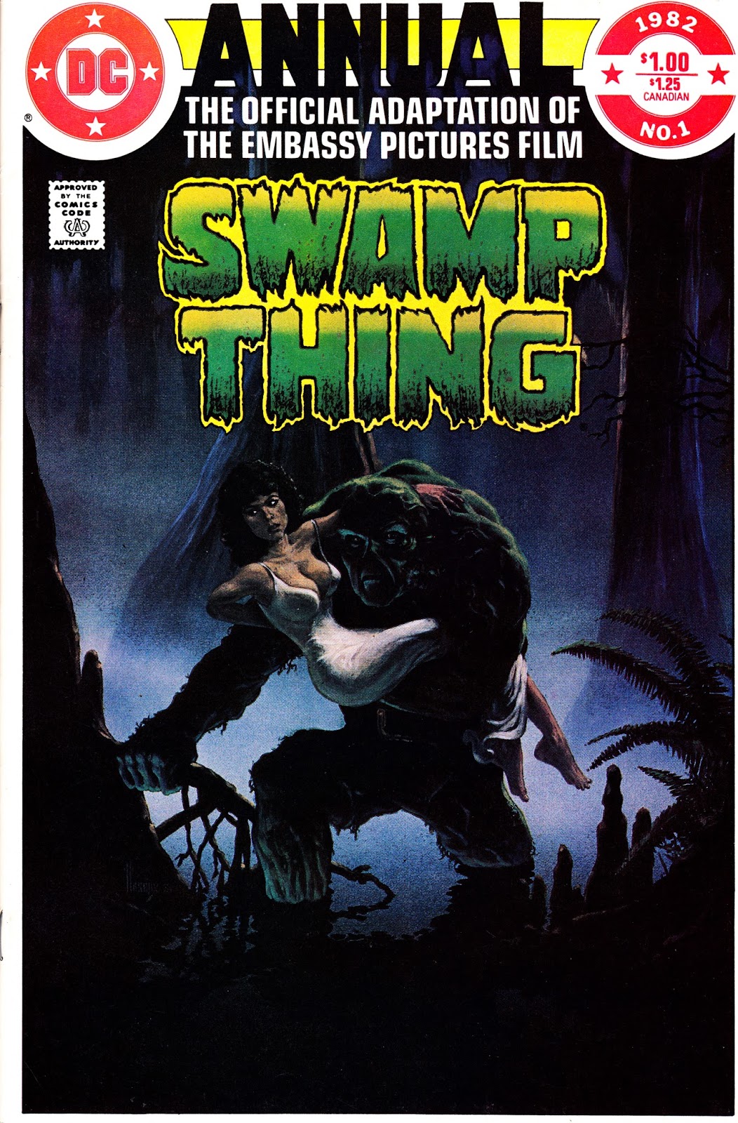 STARLOGGED - GEEK MEDIA AGAIN: 1982: THE DC COMICS SWAMP THING MOVIE ...