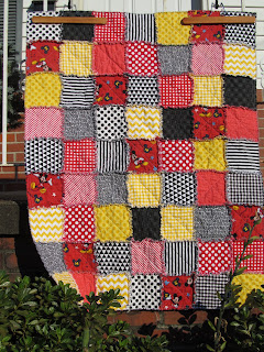 Amazing Grace. Abounding Joy. Abundant Love.: Mickey Mouse Rag Quilt